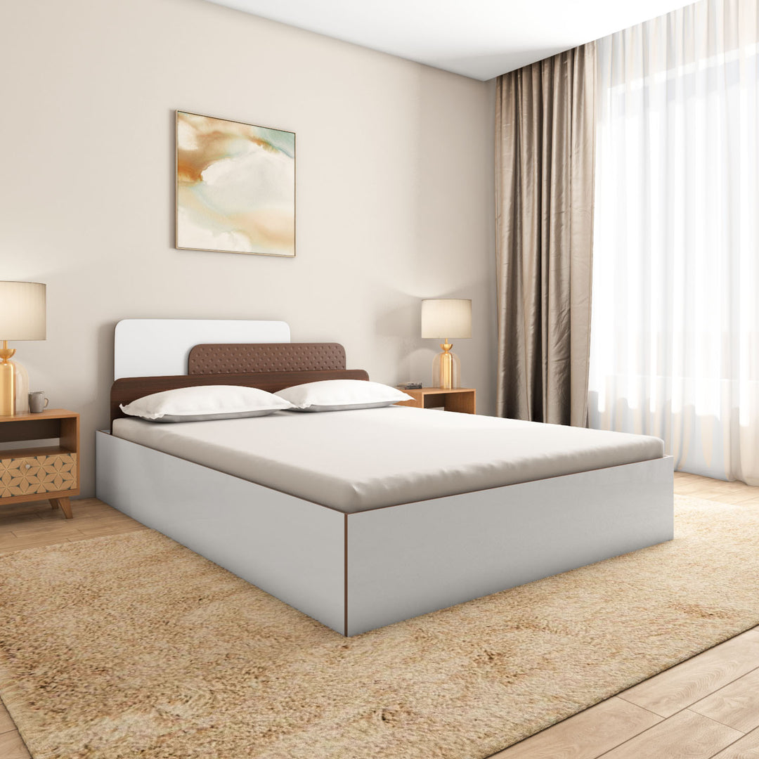 Simple Double Bed Designs With Box Tatami Platform Storage Bed King