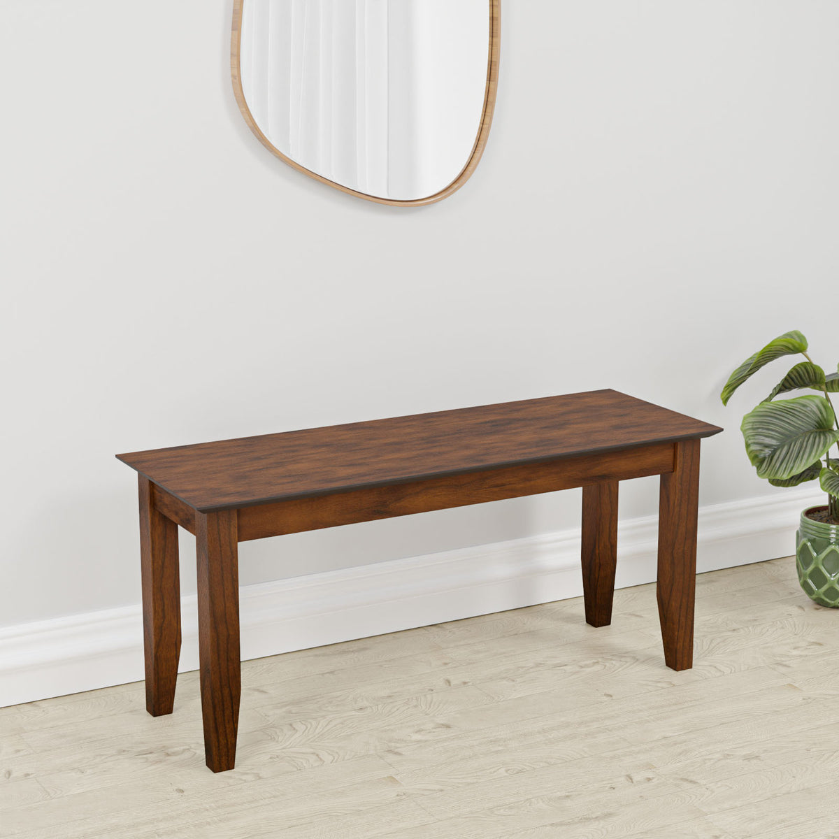 Buy Nilkamal Carter 4 Seater Dining Bench (Antique Oak) Online