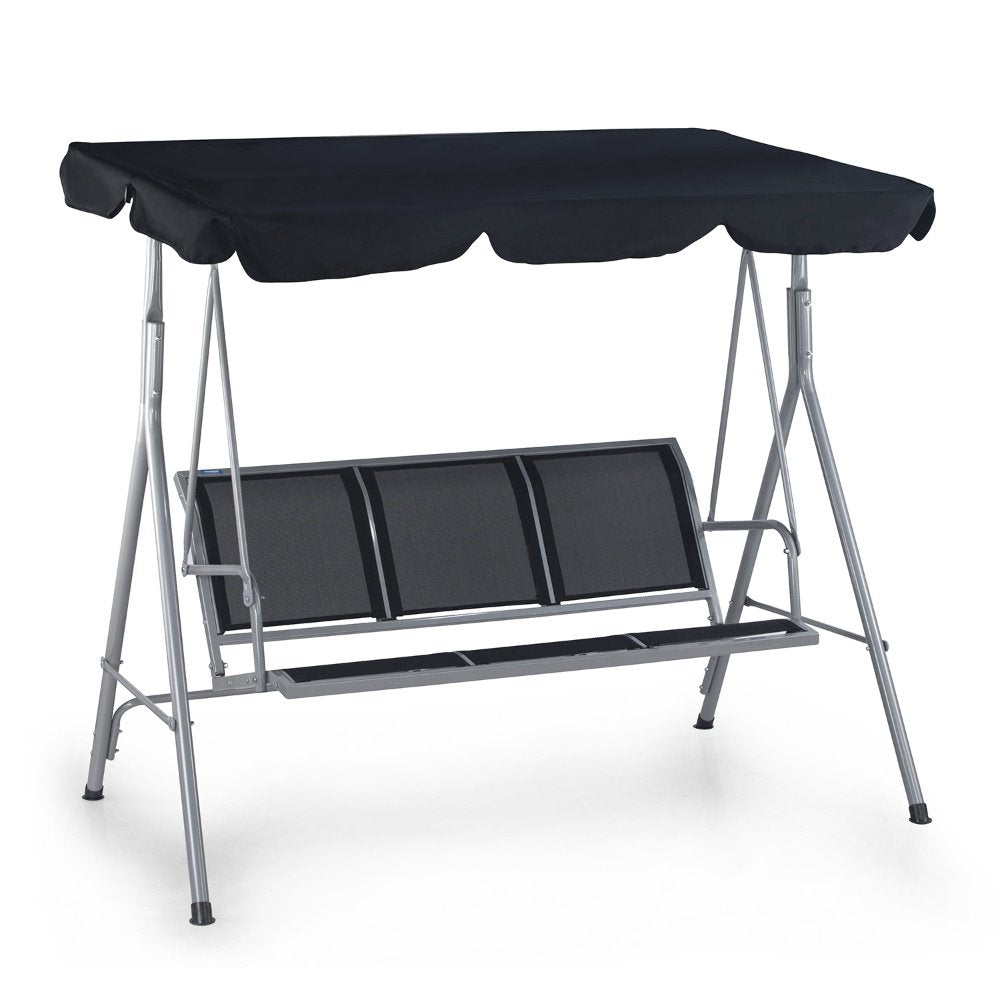 Nilkamal Comfy 3 Seater Swing (Grey / Black)