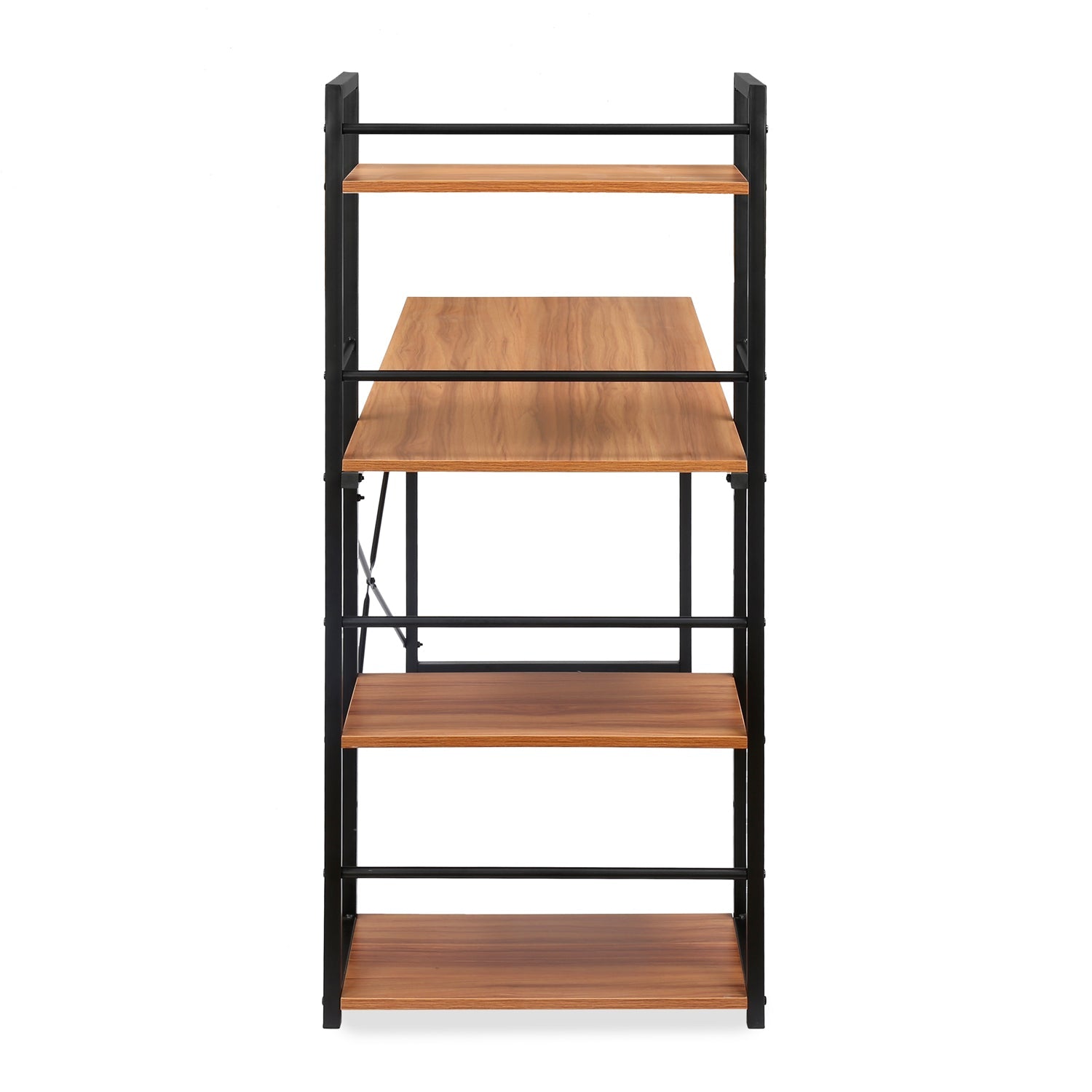 Nilkamal Dalton Desk with Bookshelf Teak