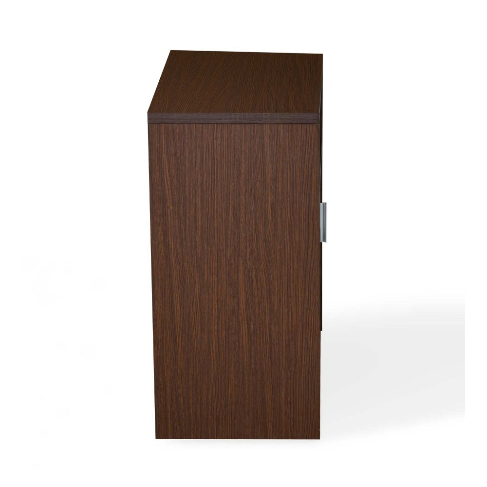 Buy Nilkamal Lyra Kitchen Crockery Cabinet Urban Walnut Oak White
