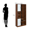 Buy Nilkamal Madden Bookshelf (Urban Walnut / Oak White) Online