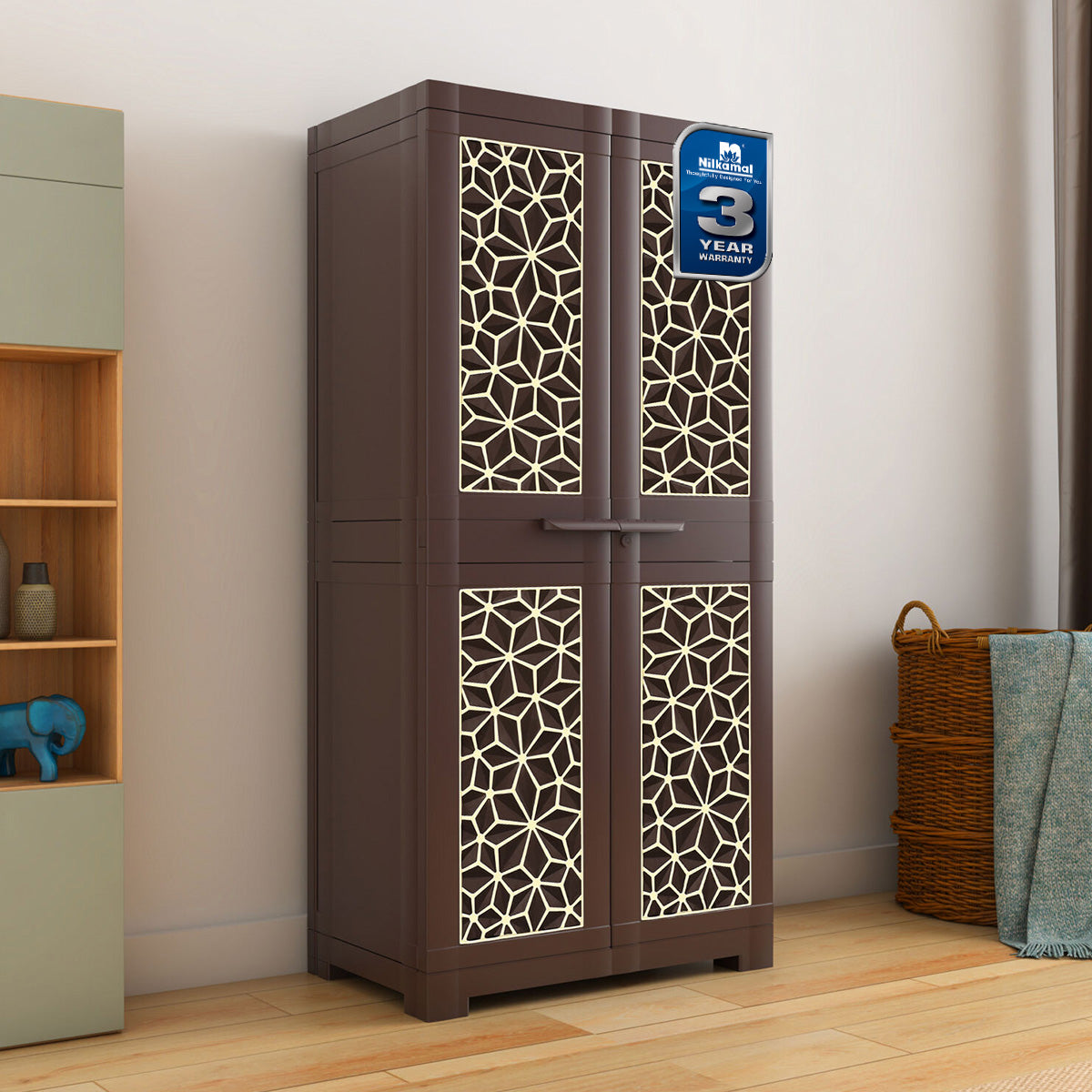 Buy Nilkamal Freedom Mini Medium (FMM) Star Plastic Storage Cabinet ...