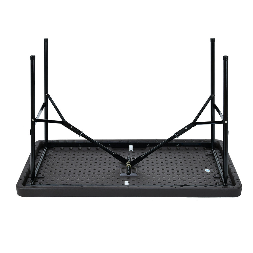 Nilkamal Festive 4 ft Foldable Rectangle Table (Brown) - Nilkamal Furniture