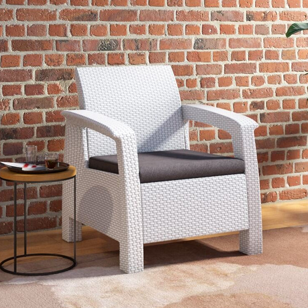 Buy Nilkamal Goa Plastic 1 Seater Sofa with Cushion Online in India