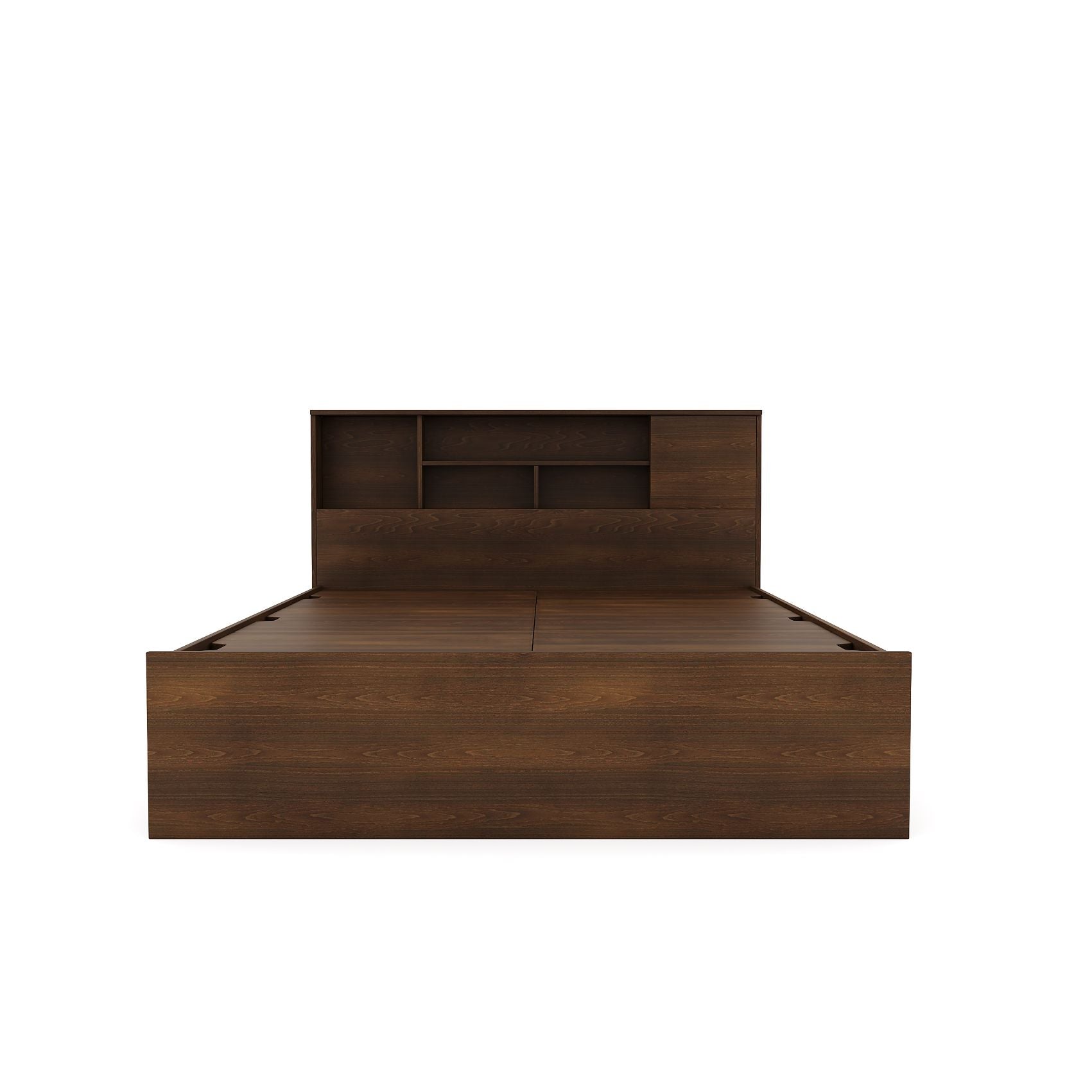 Buy Nilkamal Mozart Queen Bed With Storage (Walnut) Online in India