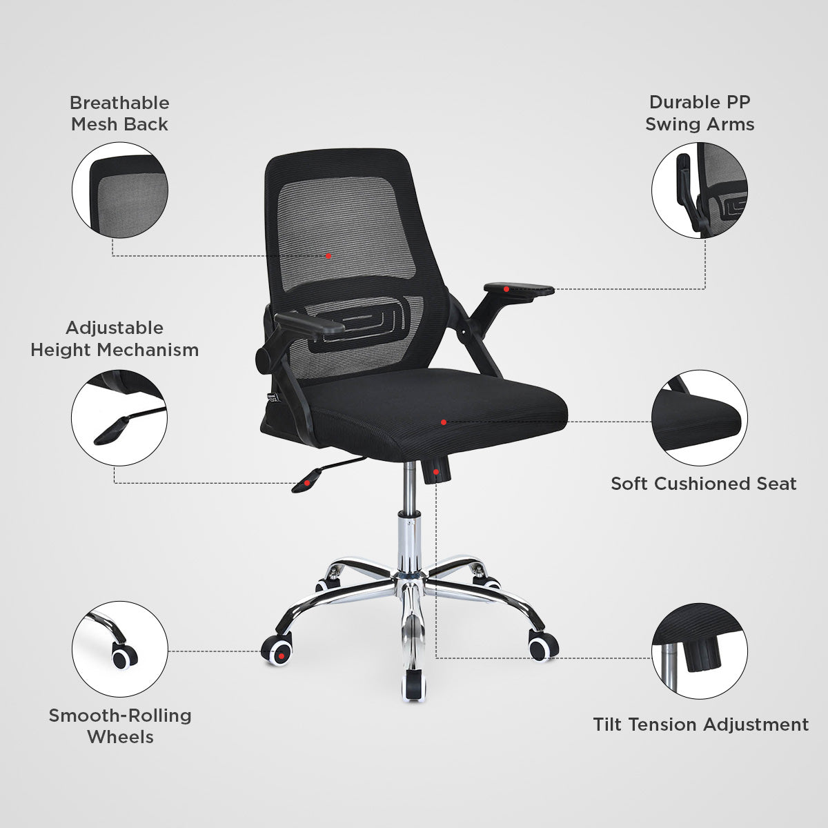 Buy Nilkamal Vergo Mid Back Office Chair Online In India