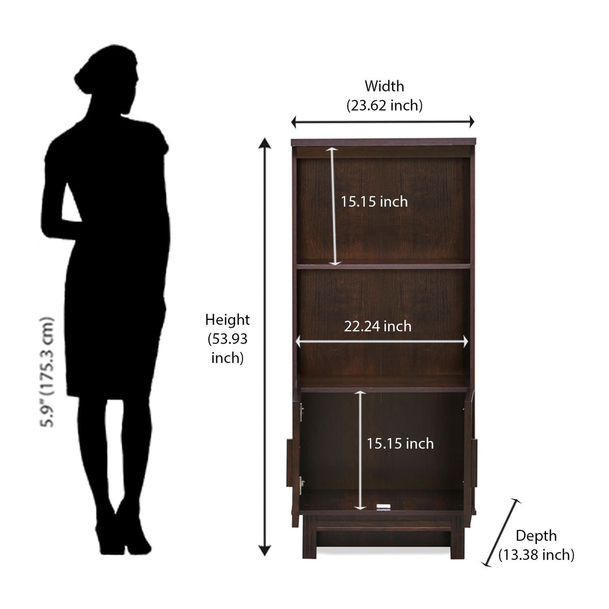 Nilkamal Amando Book Case