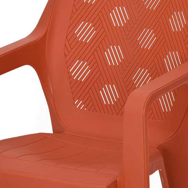 Nilkamal Hexa Plastic Chair with Arm Rest