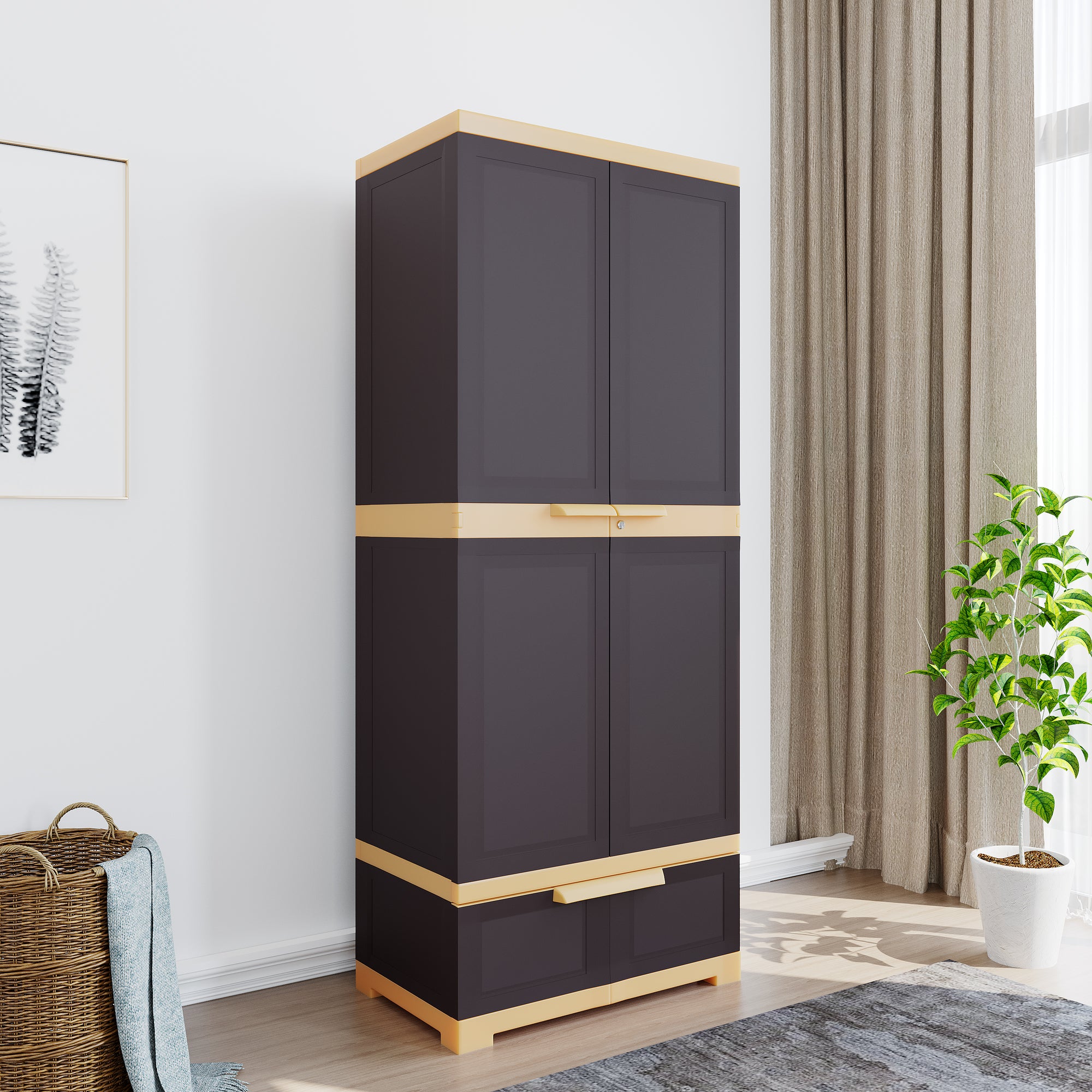 Buy Nilkamal Freedom FMDR 1B Plastic Storage Cabinet with 1 Drawer