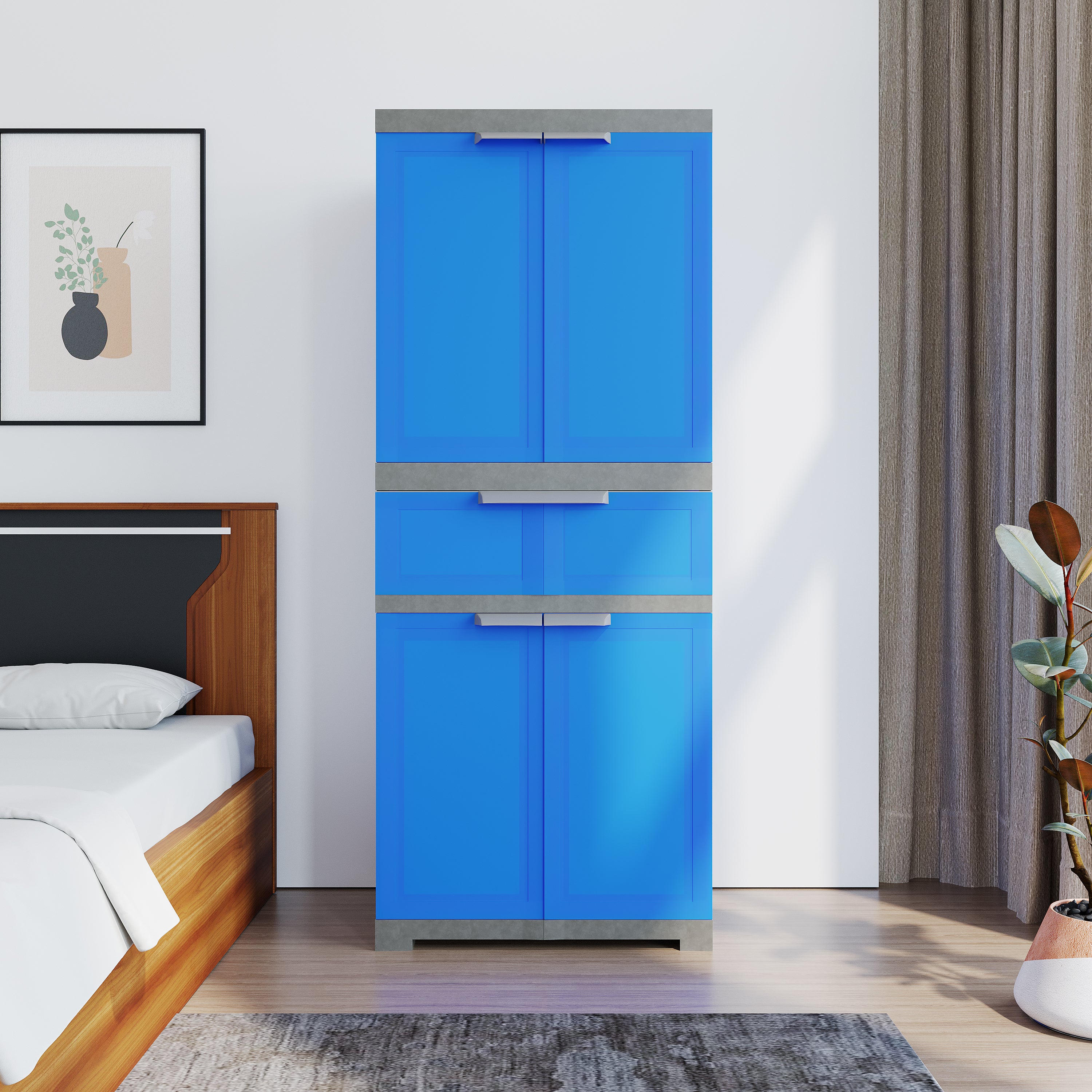 Buy Nilkamal Freedom FMDR 1C Plastic Storage Cabinet with 1 Drawer