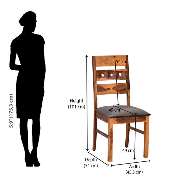 Nilkamal Hulk Dining Chair (Honey)