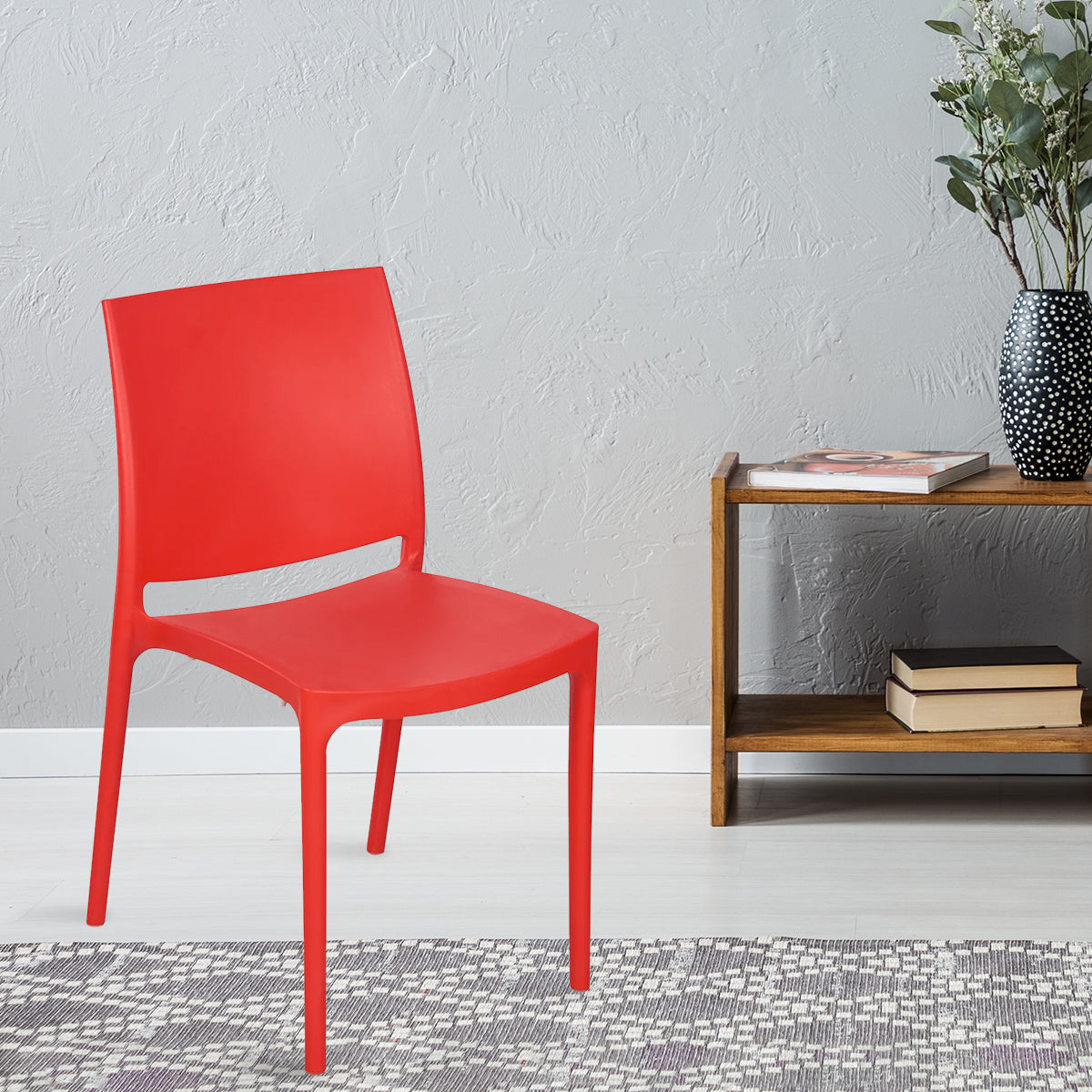 Nilkamal red chair store