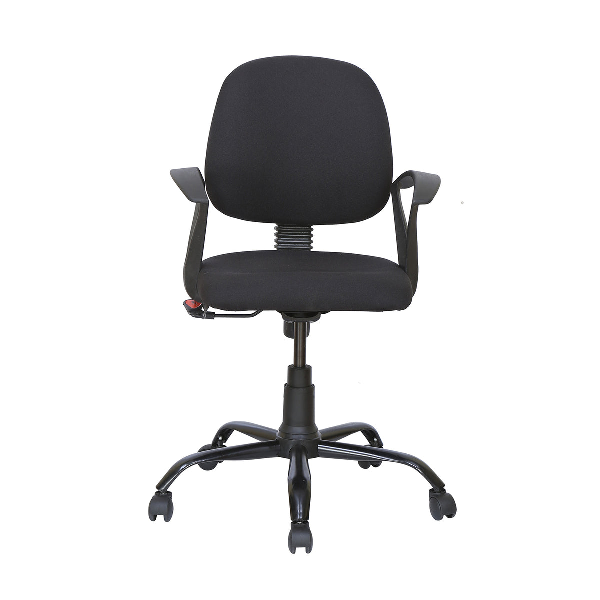 Nilkamal Remus Mid Back Fabric Chair (Black)